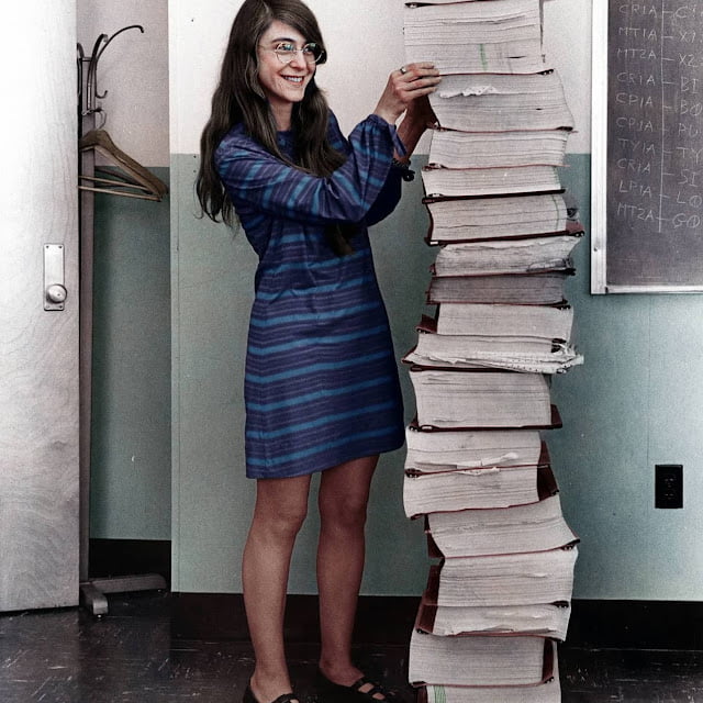 Margaret Hamilton, NASA's lead software engineer for the Apollo Program ...