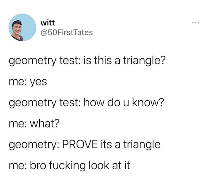 Every triangle is a love triangle when you love triangles - 9GAG