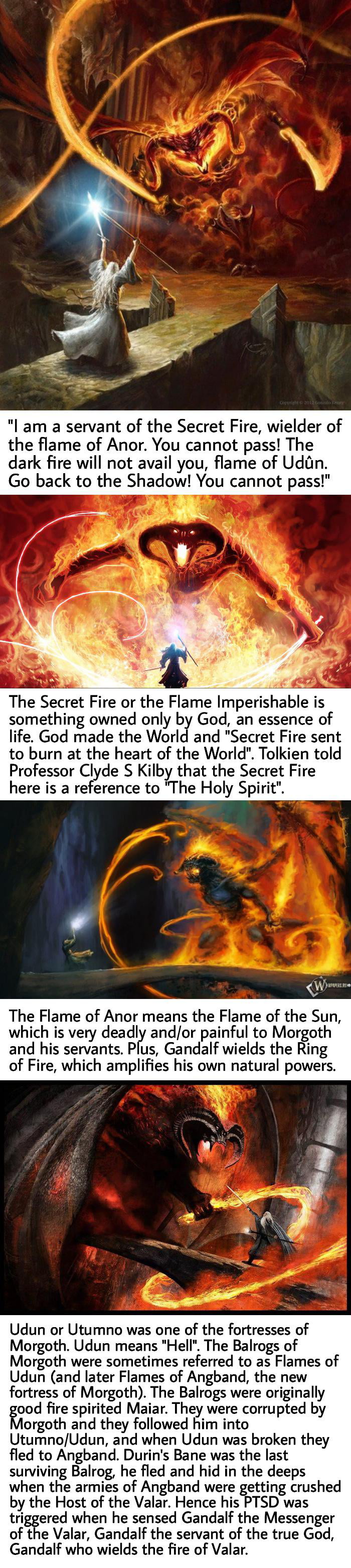 The meaning of Gandalf's speech against the Balrog - 9GAG