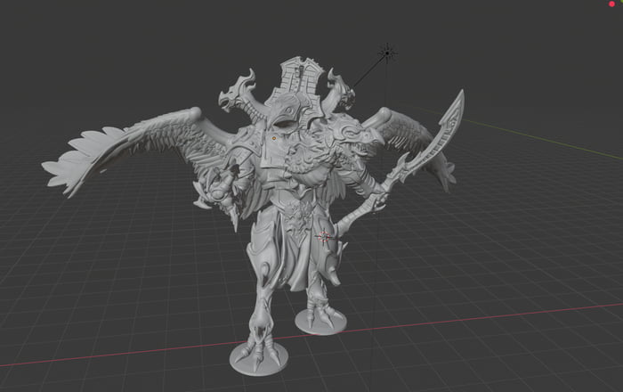 Just remixed stl files from stocks to create TS daemon prince. I wish ...