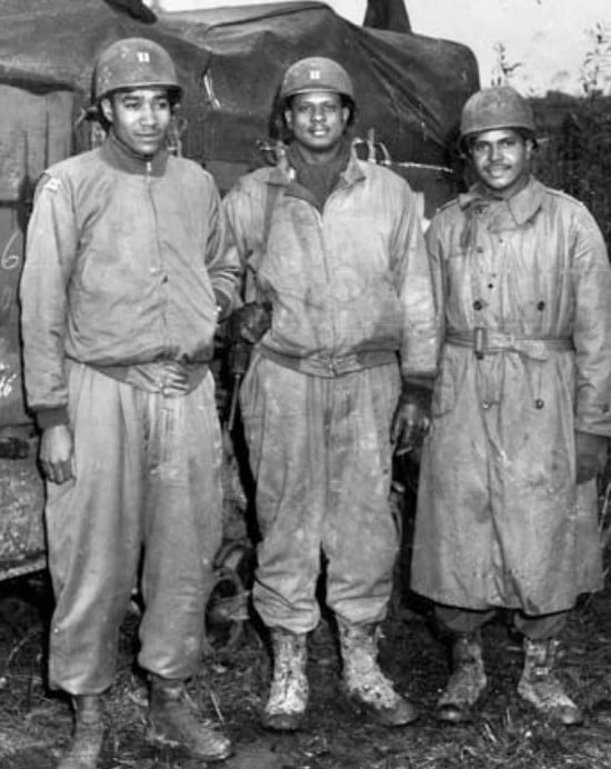 Field officers of the 761st Tank Battalion - Captain Ivan Harrison ...