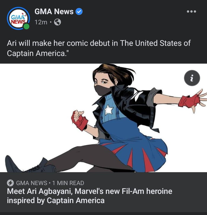 Marvel just created a Filipino hero named Ari. "Ari" in Filipino means ...