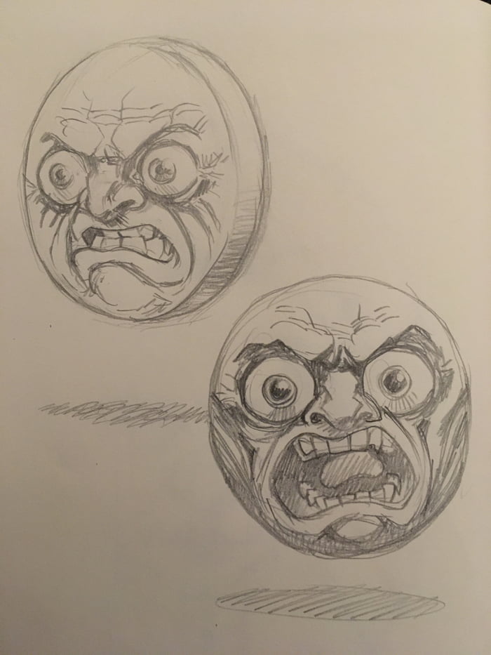 So here’s a creepy floating face that chased me in a dream a few nights ...