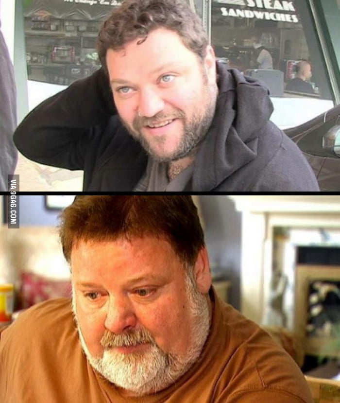 So, looks like Bam Margera is turning into his dad! - 9GAG