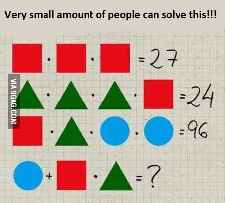 Can you solve this? For me it took about 3min! gl-hf - 9GAG