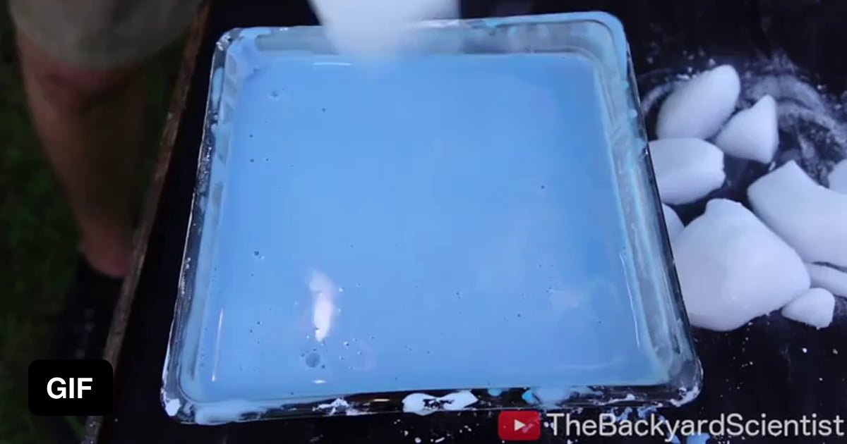 Dry ice and non-newtonian fluid - 9GAG