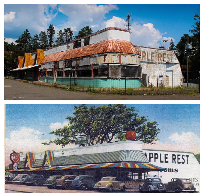 The ‘Red Apple’ Road Side Diner in Southfields, NY. Opened in 1931 ...
