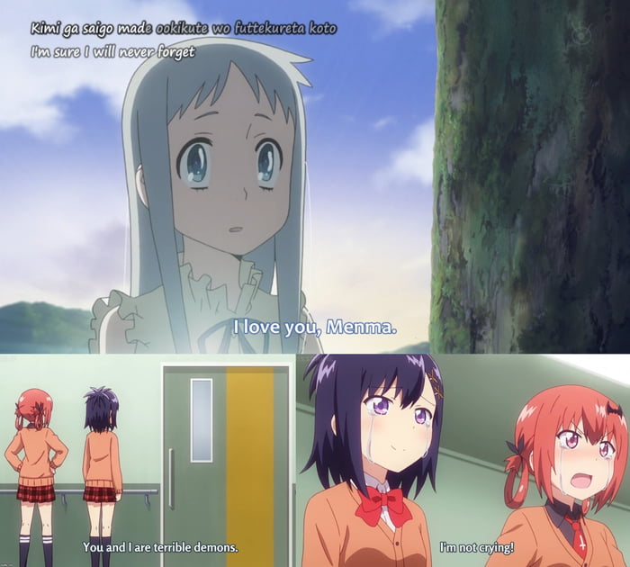 Menma made Jintan cry again - 9GAG