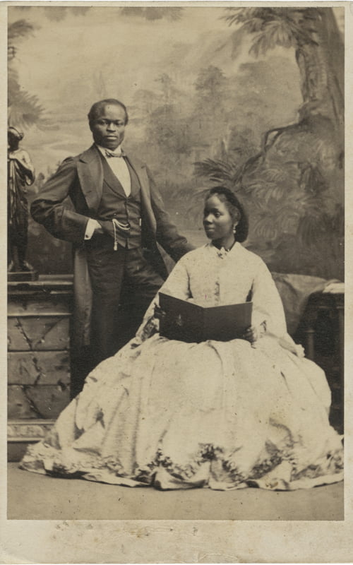 Queen Victoria's God-daughter, Sarah Forbes Bonetta, with her husband ...