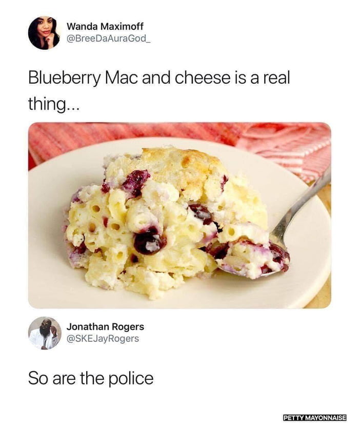 Blueberry mac and cheese - 9GAG