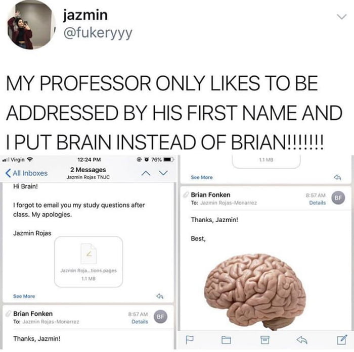 Hi brain! - 9GAG