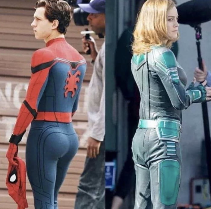 Spiderman’s Ass > Cap Marvel - 9GAG
