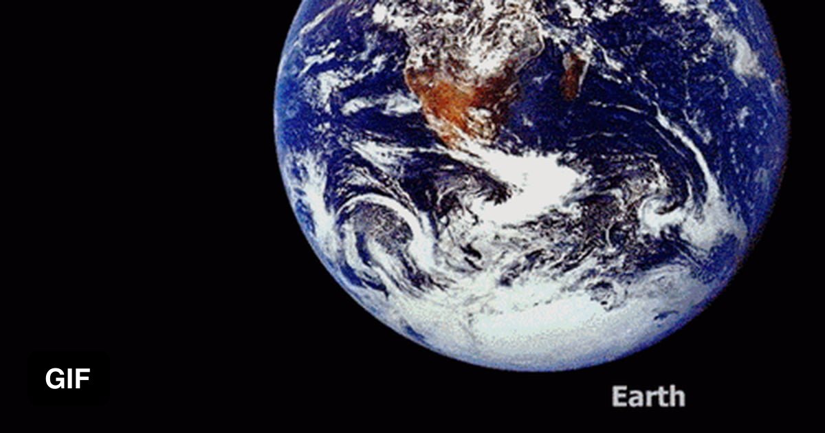 Planet Size Comparison Gif