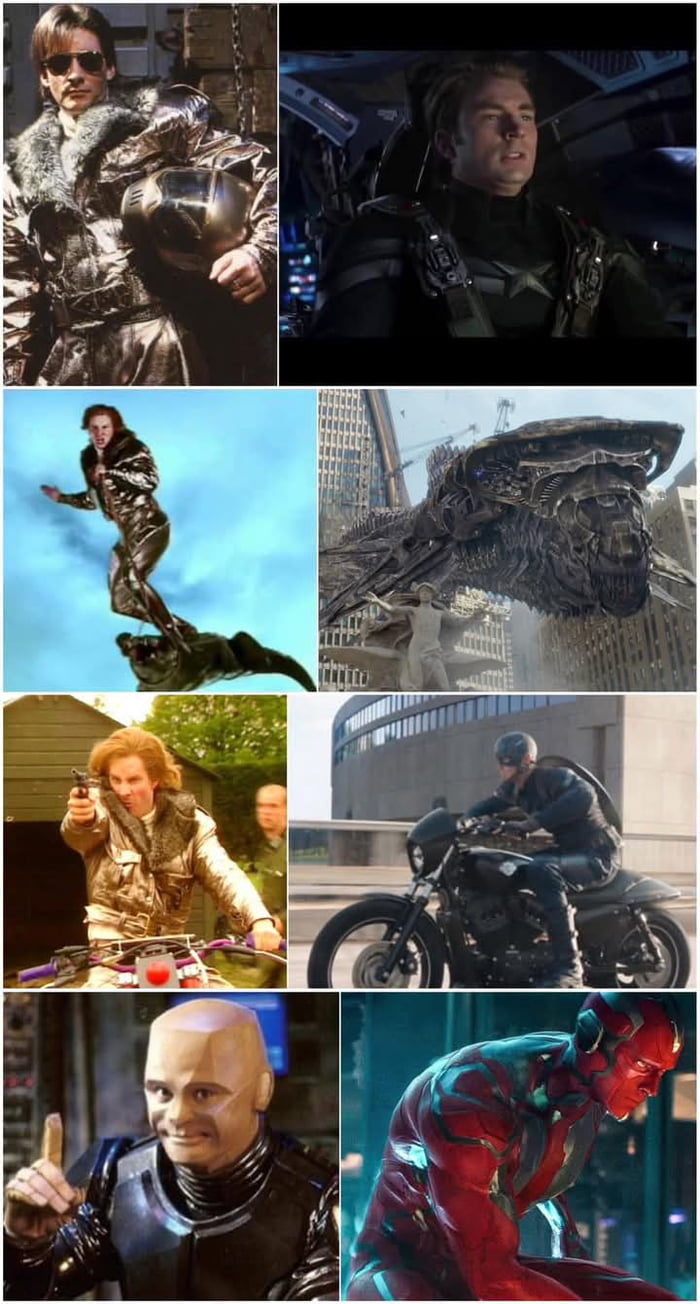 Captain American and Ace Rimmer. Great guys. - 9GAG