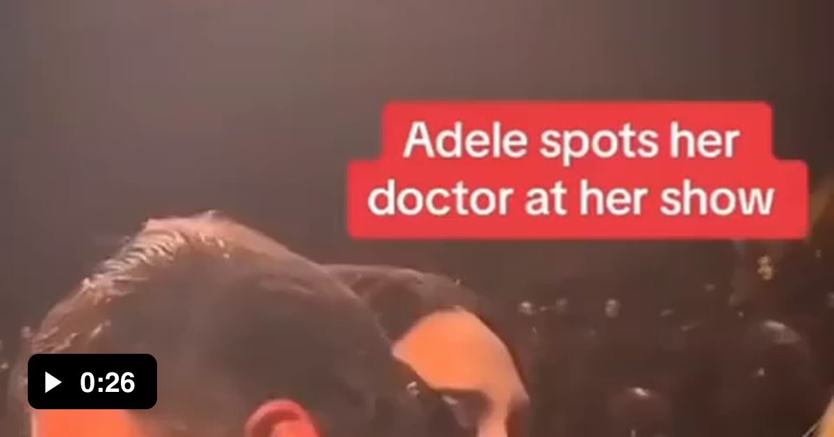 Adele spots the doctor who delivered her baby. - 9GAG