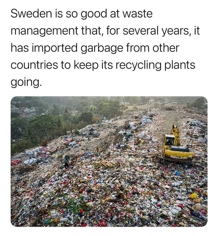 When your recycling game is so strong, you have to ask the neighbors for trash. - 9GAG