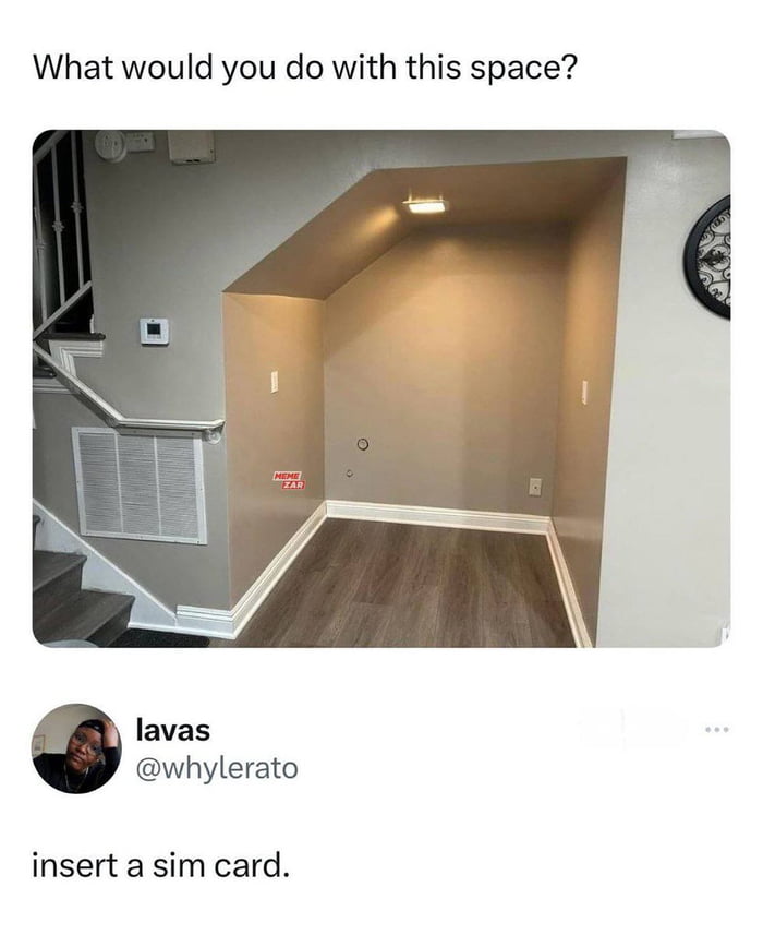 Why settle for an empty nook when it could be a giant phone? - 9GAG