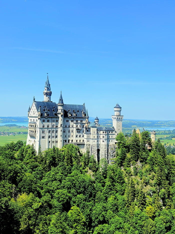 Neuschwanstein Castle, Germany from overlook. We decided not to go in ...