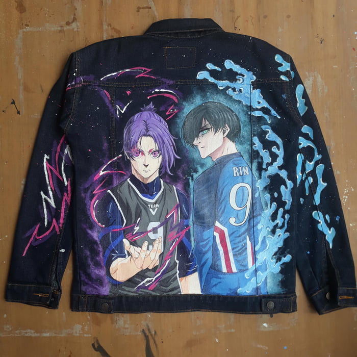 I made this handpainted Reo and Rin from Blue Lock jacket - 9GAG