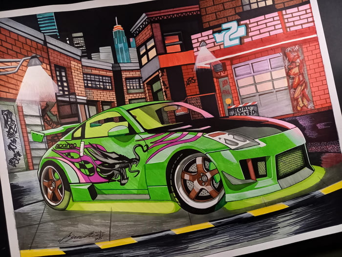 NFS Underground 2 : 350Z Drawing - 9GAG