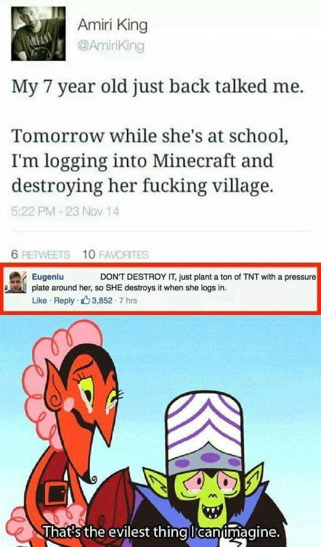 Thats evil but so funny - 9GAG