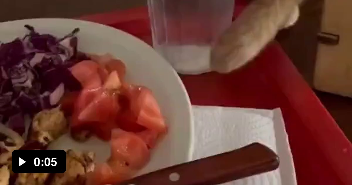 Pretends to be thirsty just to snag some food. - 9GAG