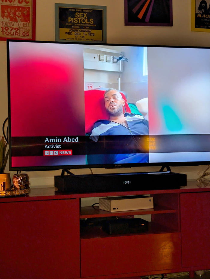 BBC News just interviewed a guy in a bed called Amin Abed. Could this ...