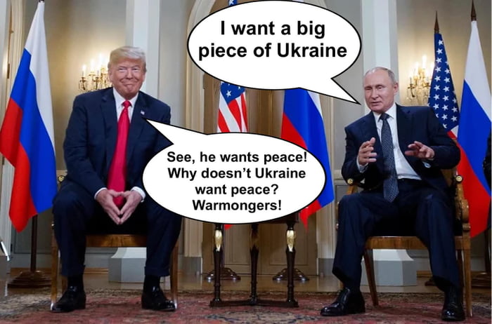 "When the interpreter tells Trump that Putin says he’s ready to do ...