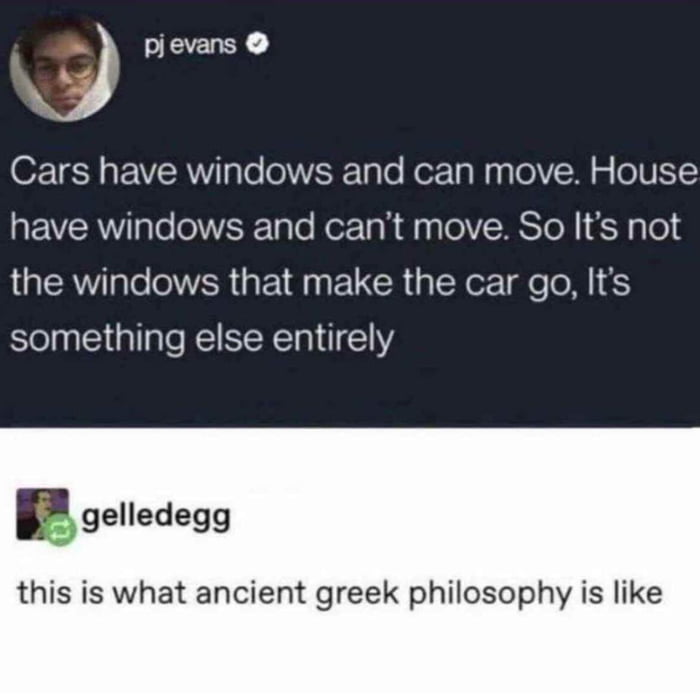 Aristotle would be proud of this groundbreaking revelation. - 9GAG