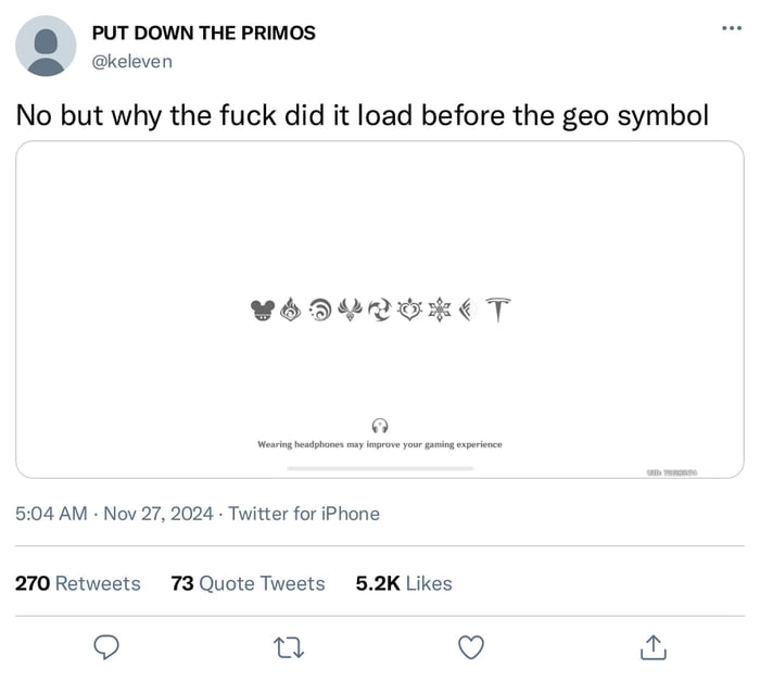 Shows how often the geo symbol really takes long to load - 9GAG