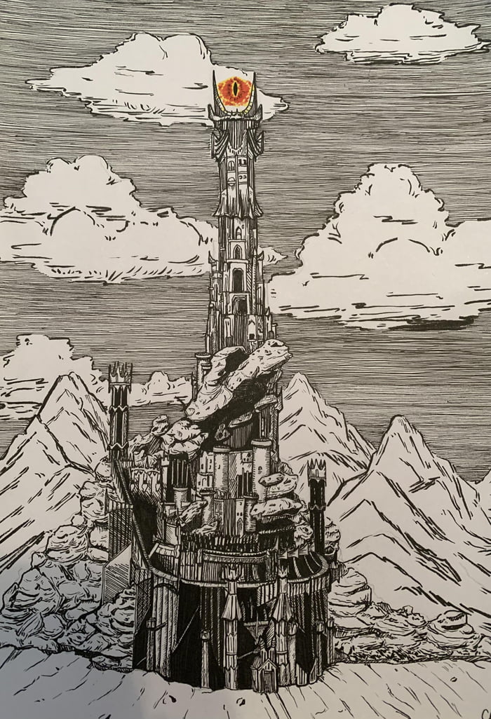 Barad-Dur Drawing - 9GAG