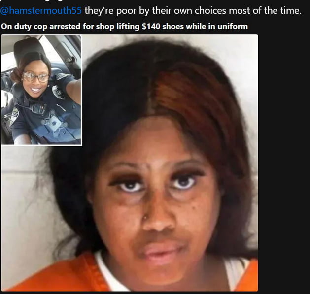 On duty Cop Arrested For Shoplifting 140 Shoes While In Uniform on-duty-cop-arrested-for-shoplifting-140-shoes-while-in-uniform
