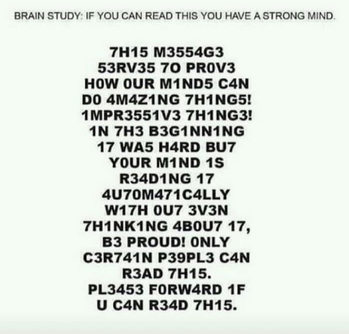 If u can read this, u have a strong mind! - 9GAG
