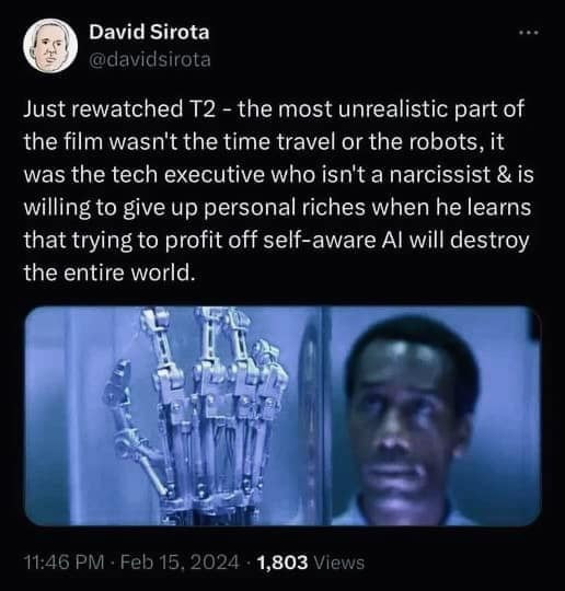 This is why they choose afroamerican for the role. White man would never give up riches. - 9GAG