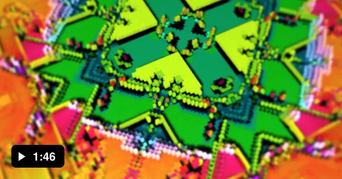 Satisfying Symmetry - cellular automata animation by Nevertek - 9GAG