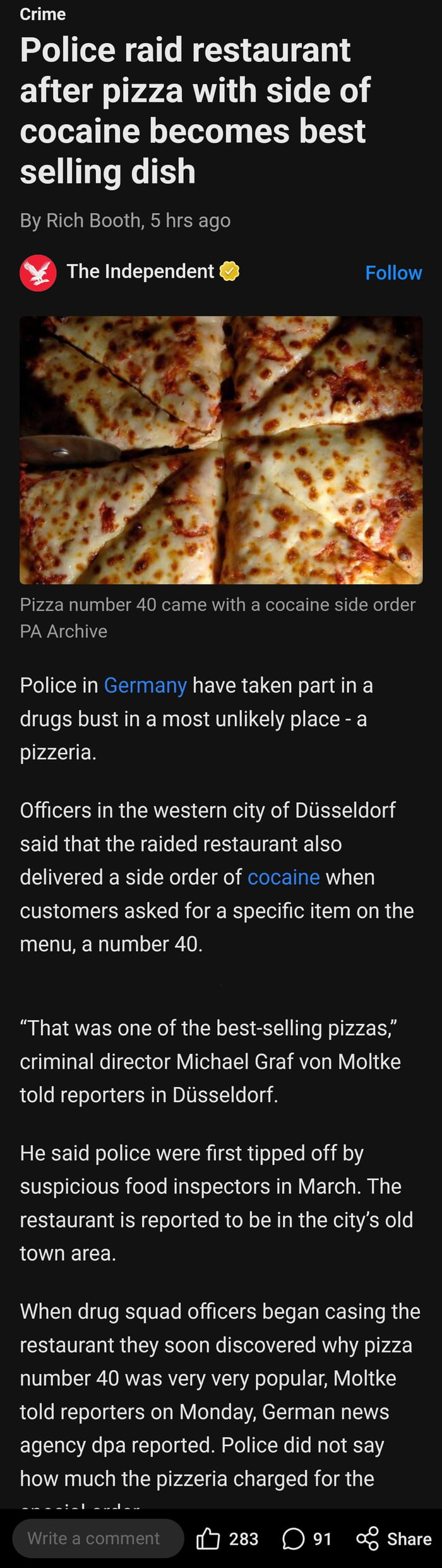 I'll take two pizza specials - 9GAG