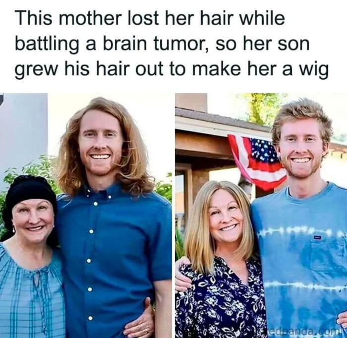 Love of son to mother - 9GAG