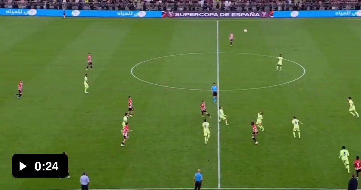 Gavi goes for the ball with his head first vs Athletic Bilbao - 9GAG