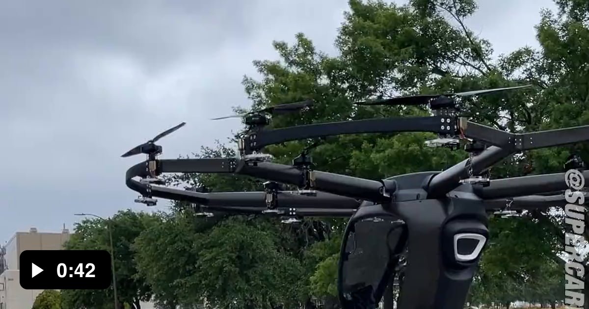 This is the Hexa Lift, a single seater drone that anyone can learn to ...