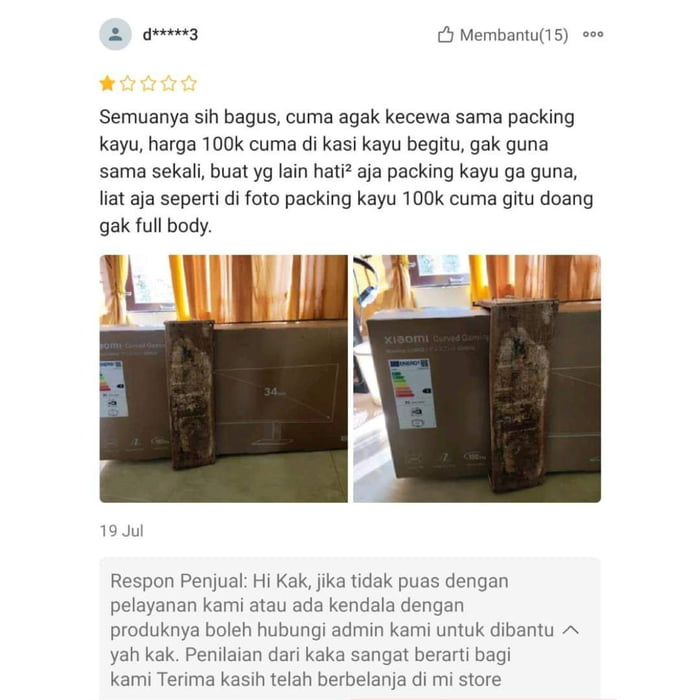 Pakai packing kayu ya kak, biar aman... - 9GAG