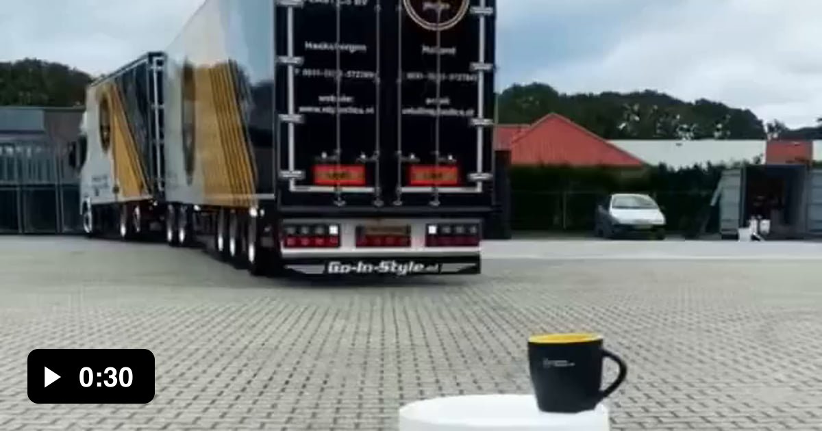 Truck Driver Shows Amazing Skill - 9GAG