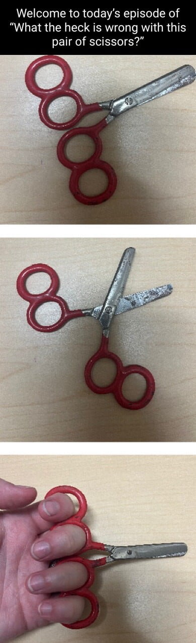 If Brass Knuckles were a pair of scissors - 9GAG