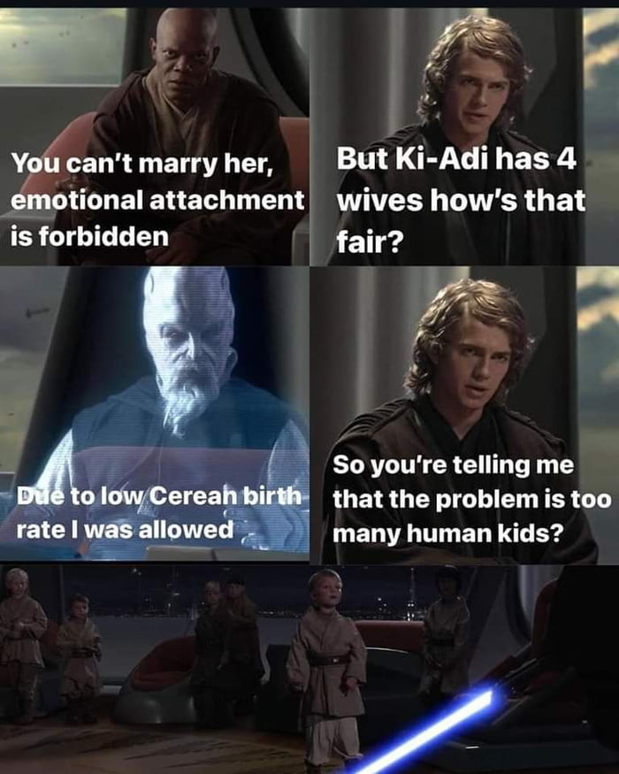 Anakin knows how to solve problems - 9GAG