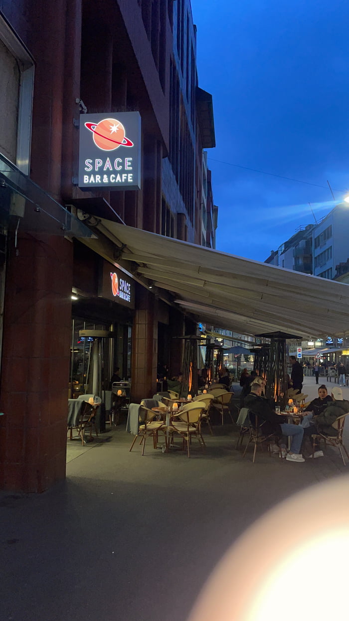 Where do Astronauts like to hang out?(Barfüsserplatz, Basel) - 9GAG