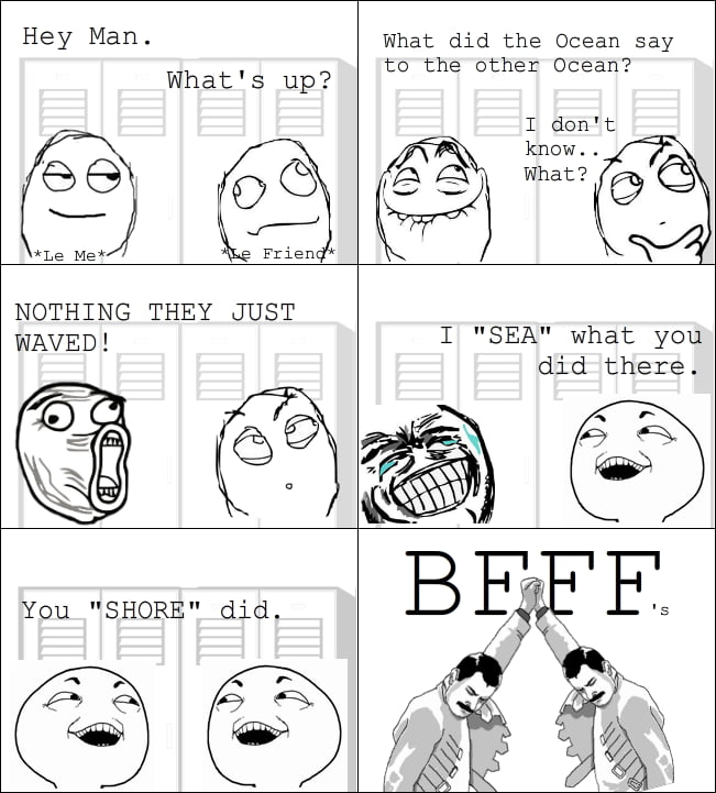 Rage Comic - Bad Pun - 9GAG