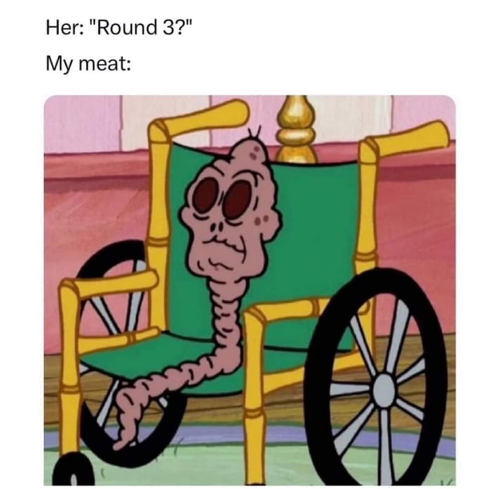 If you good there wouldn't be a round three cause she would be asleep ...