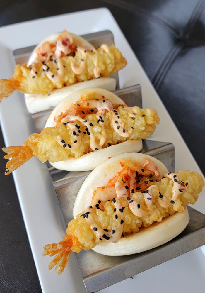 Homemade Tempura Shrimp Bao Buns - 9GAG