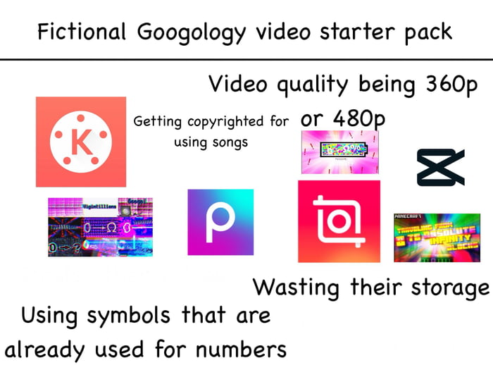 Fictional Googology video starter pack - 9GAG