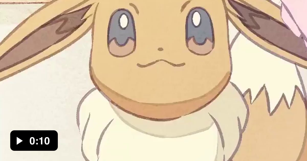 Stop scrolling, it's time to pet Eevee ~ (from the official Pokémon ...