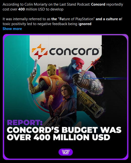 Remember that little game called Concord that cost $200M? I'm afraid I have some bad news: today ...
